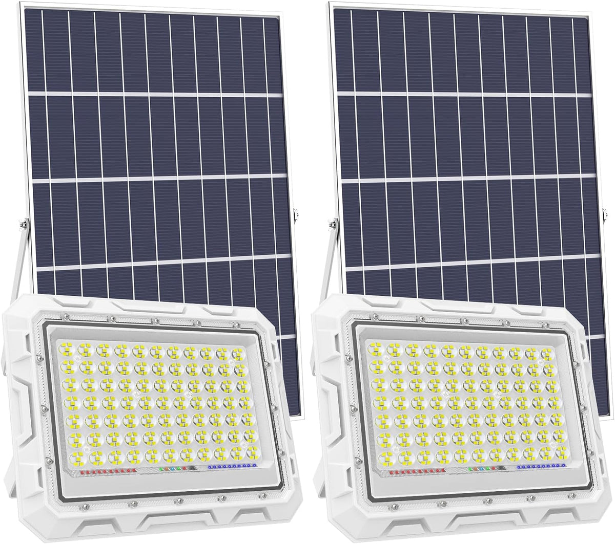 Hykoont ZZ077 300W LED Solar Flood Lights 2 Pack